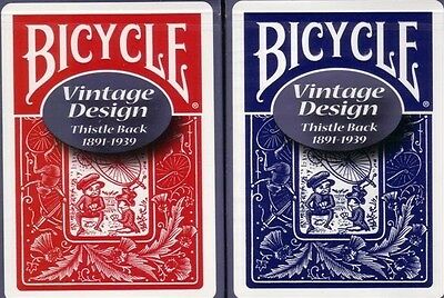 Bicycle Playing Cards Vintage 1891 to 1939 Thistle Back - 7aothuat